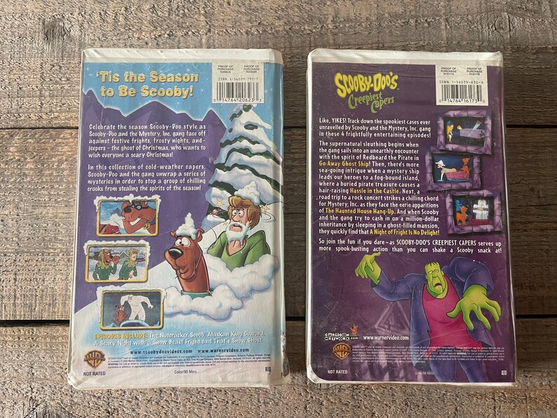 Scooby-doo VHS Movies // You Choose // Creepiest Capers 2000 or Winter ...
