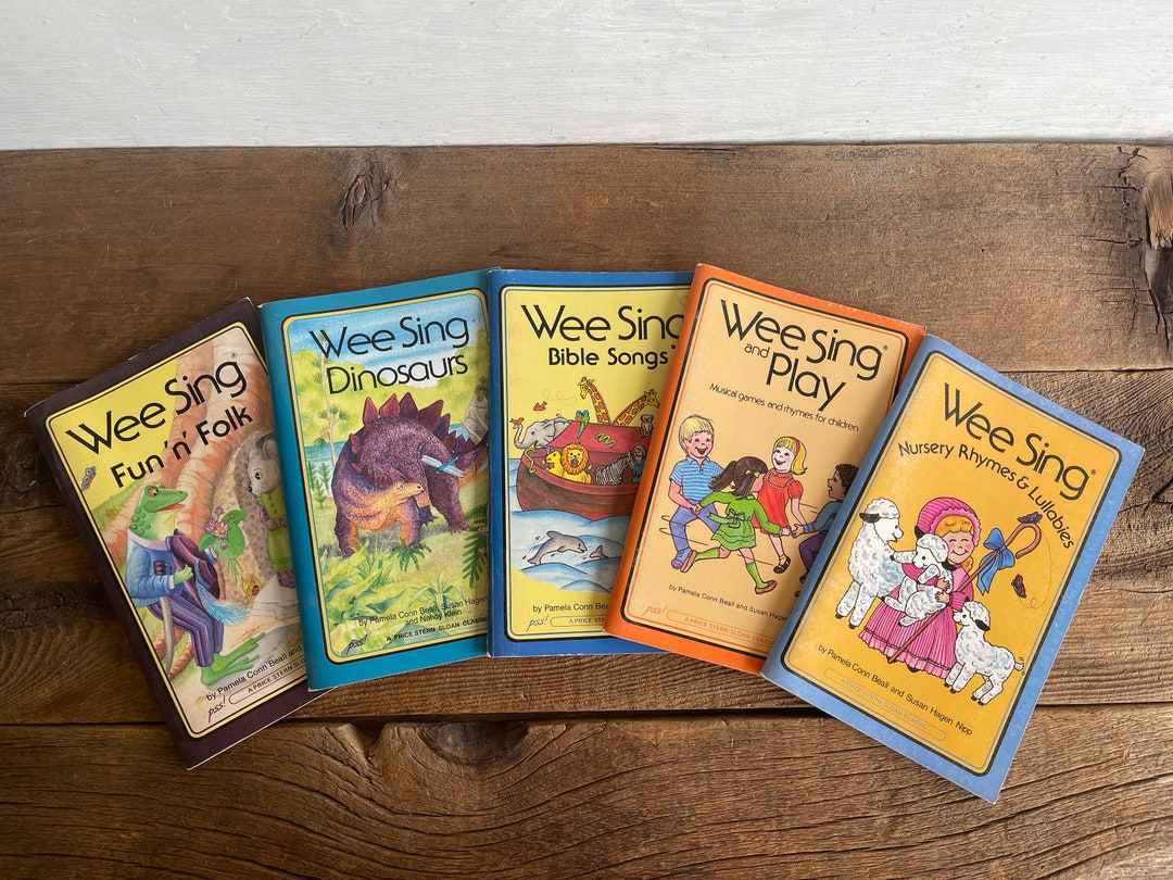 Vintage Wee Sing Books - Children's Songs & Activities - Sold ...