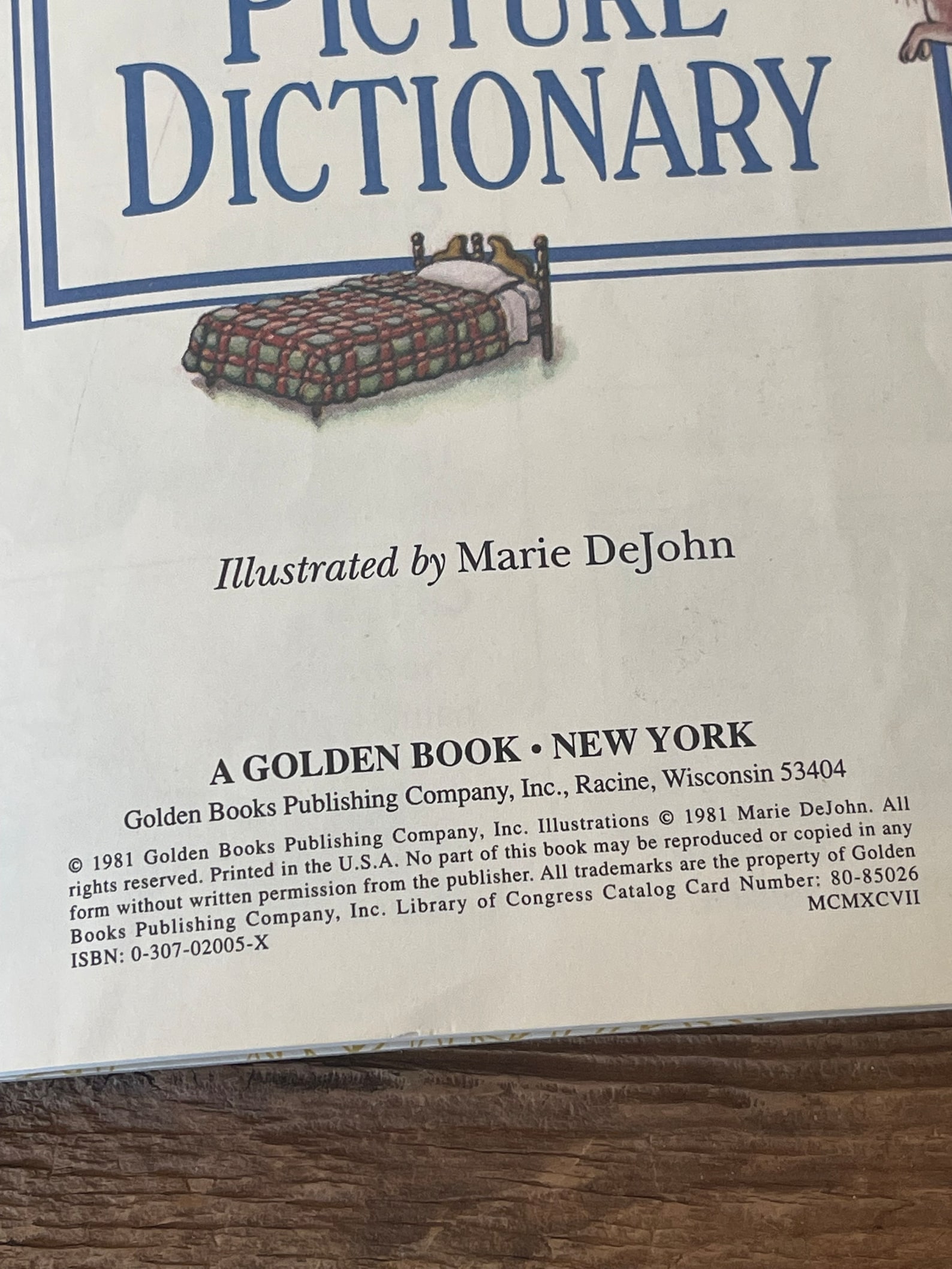 Little Golden Picture Dictionary // Little Golden Book // 1981 - Etsy