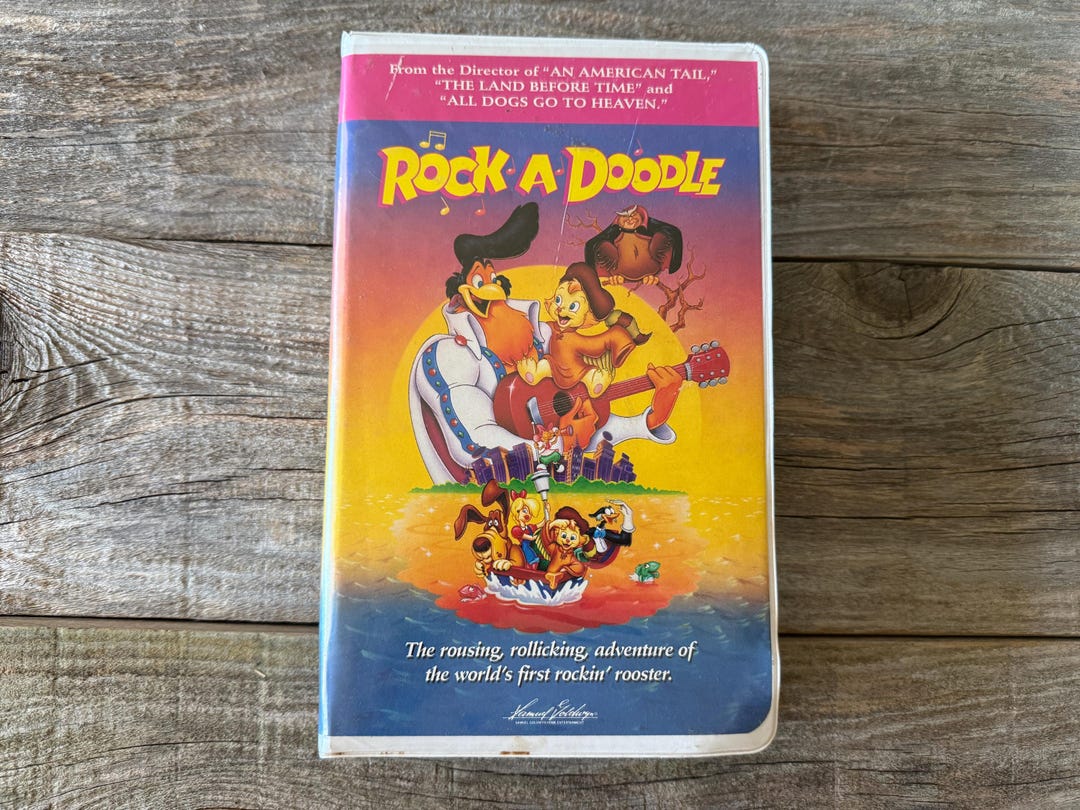 Rock-a-doodle VHS, the Rousing Rollicking Adventures of the World's ...