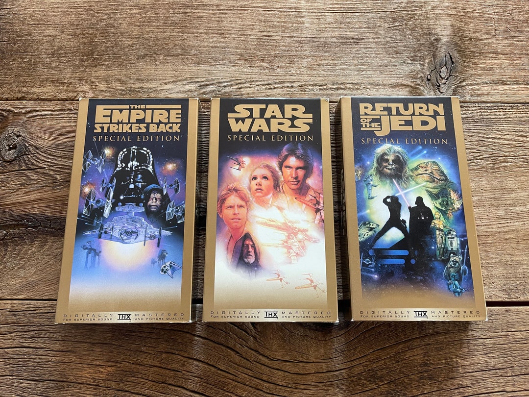 Vintage Star Wars Special Edition VHS Movies - Set of 3 - Etsy