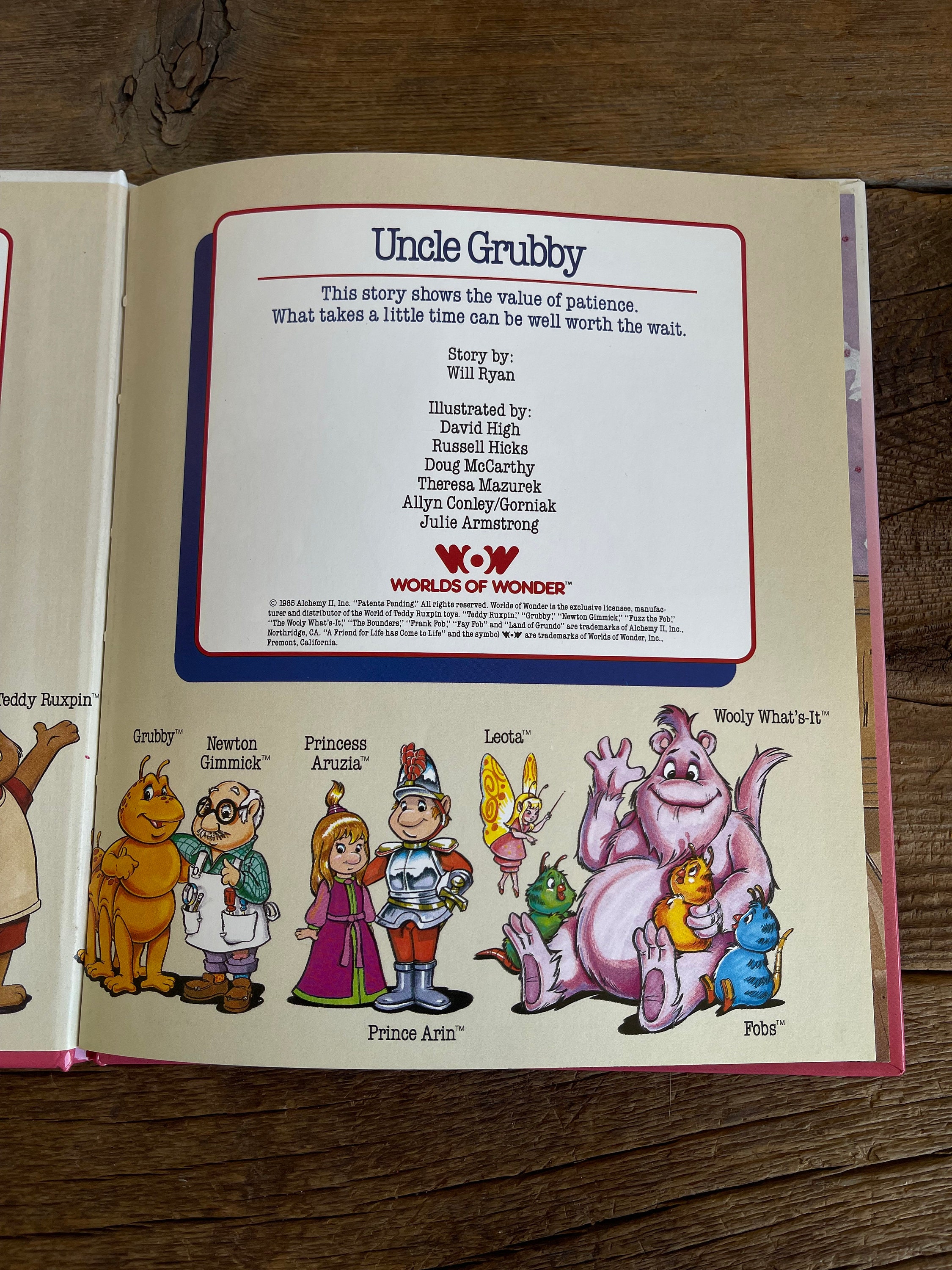 Vintage Teddy Ruxpin Books // You Choose // Worlds of Wonder - Etsy