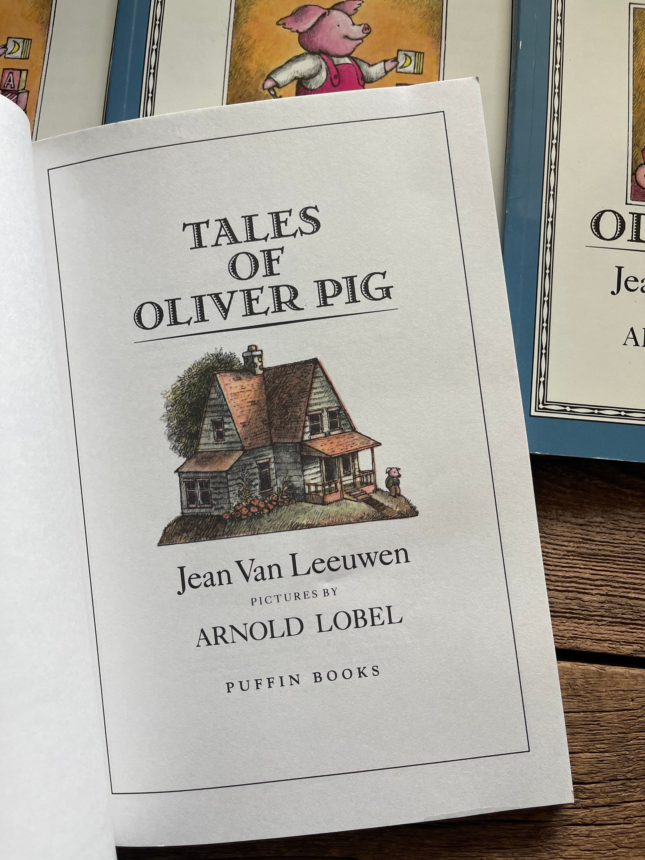Tales of Oliver Pig // Jean Van Leeuwen // Arnold Lobel // - Etsy
