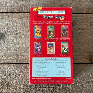 Disney VHS Video // Family Video Sampler // Sing Along // Winnie the ...
