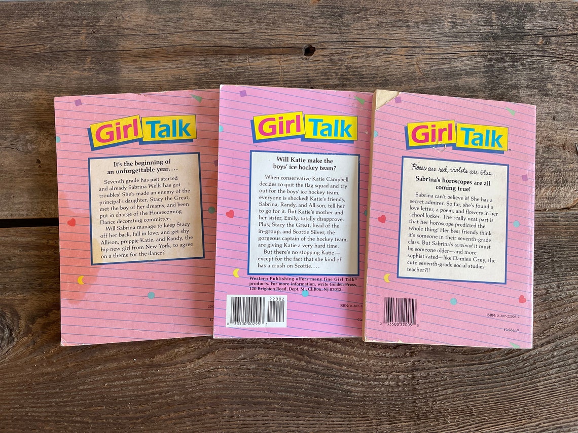 Vintage Girl Talk Books // You Choose // 1990's Book - Etsy