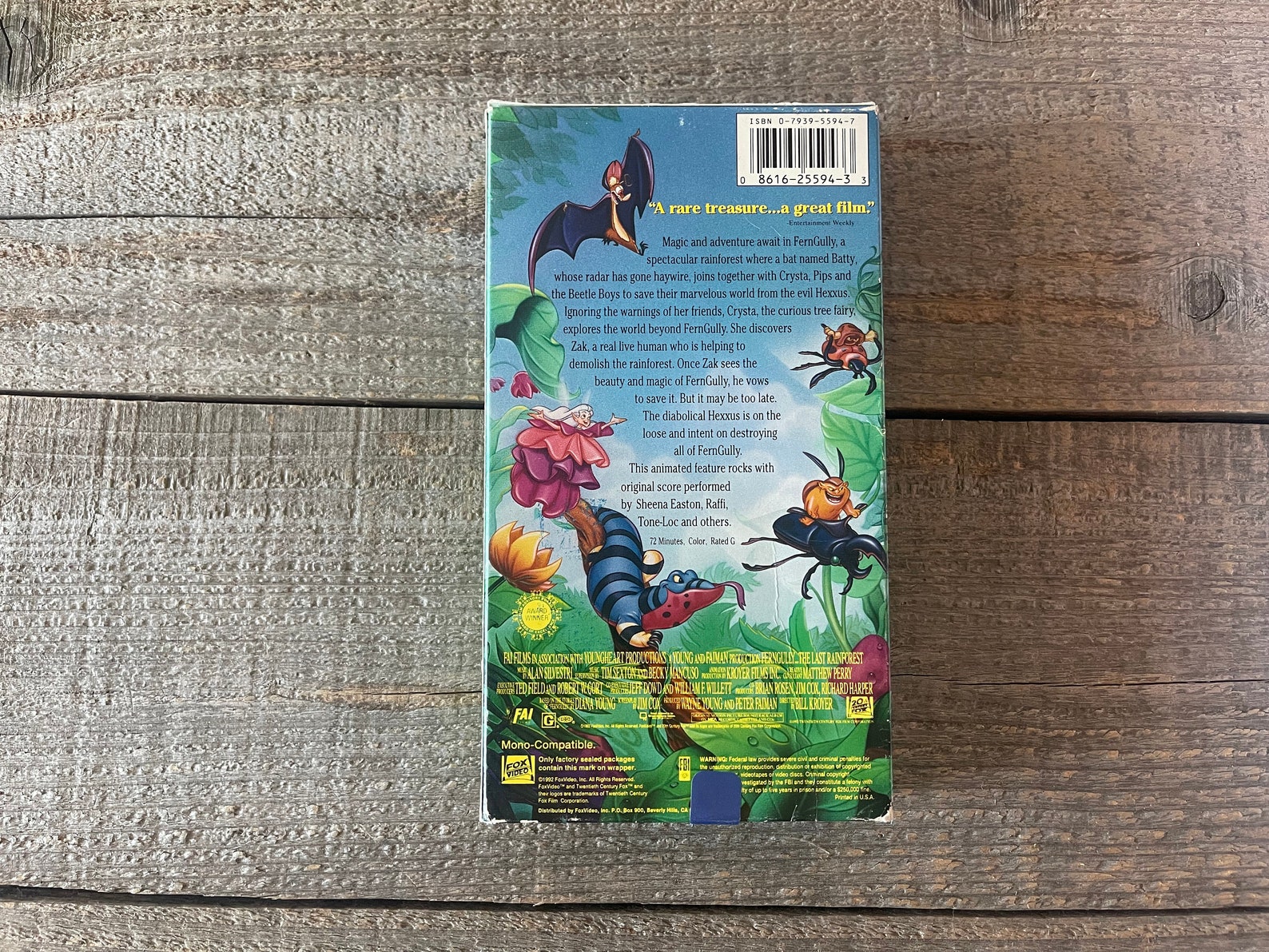 Ferngully VHS Movie // the Last Rainforest // 1992 - Etsy