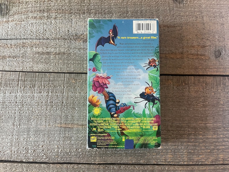 Ferngully VHS Movie // the Last Rainforest // 1992 - Etsy