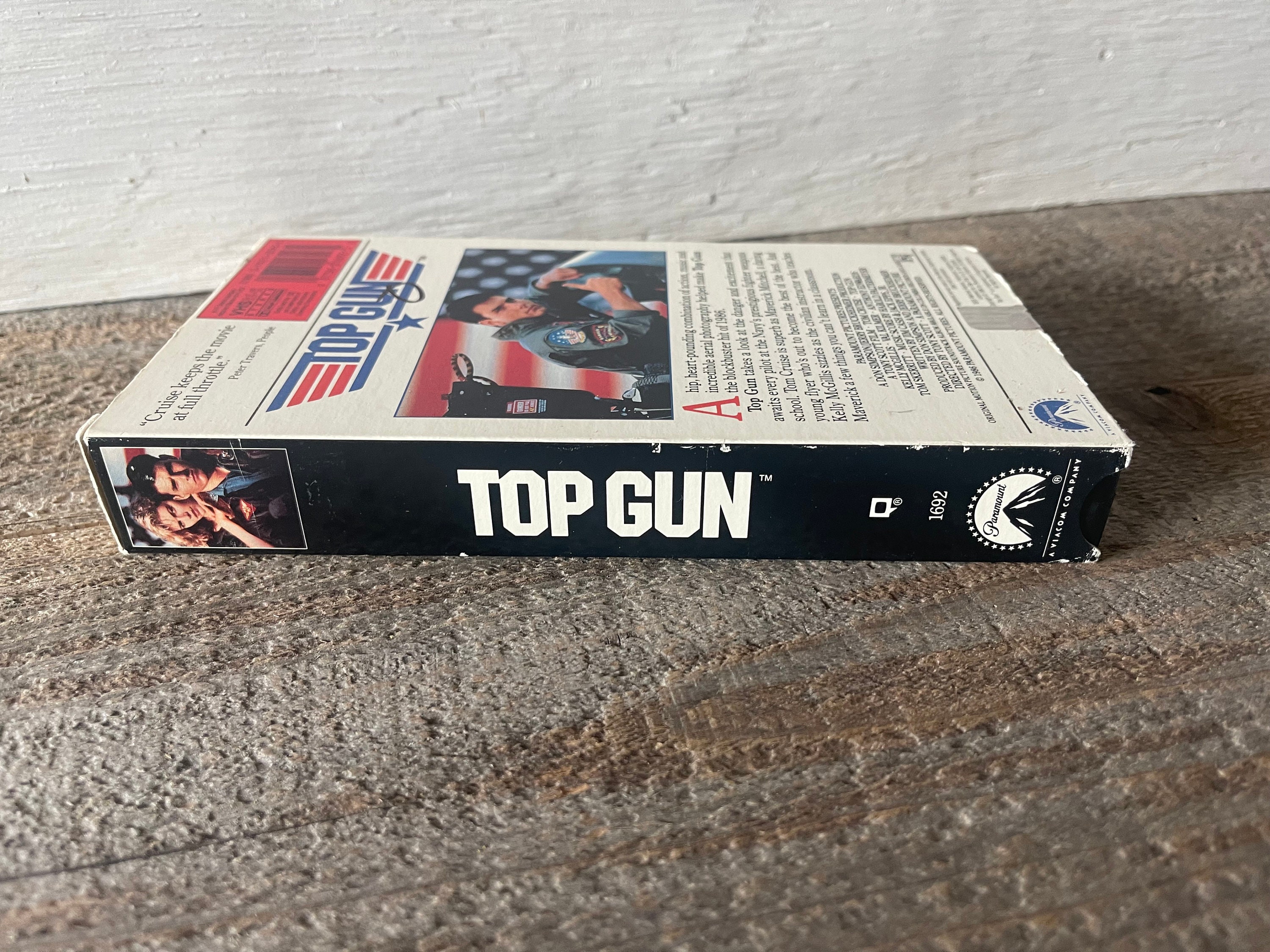 Top Gun // 1996 Vintage VHS Movie // Tom Cruise Kelly - Etsy