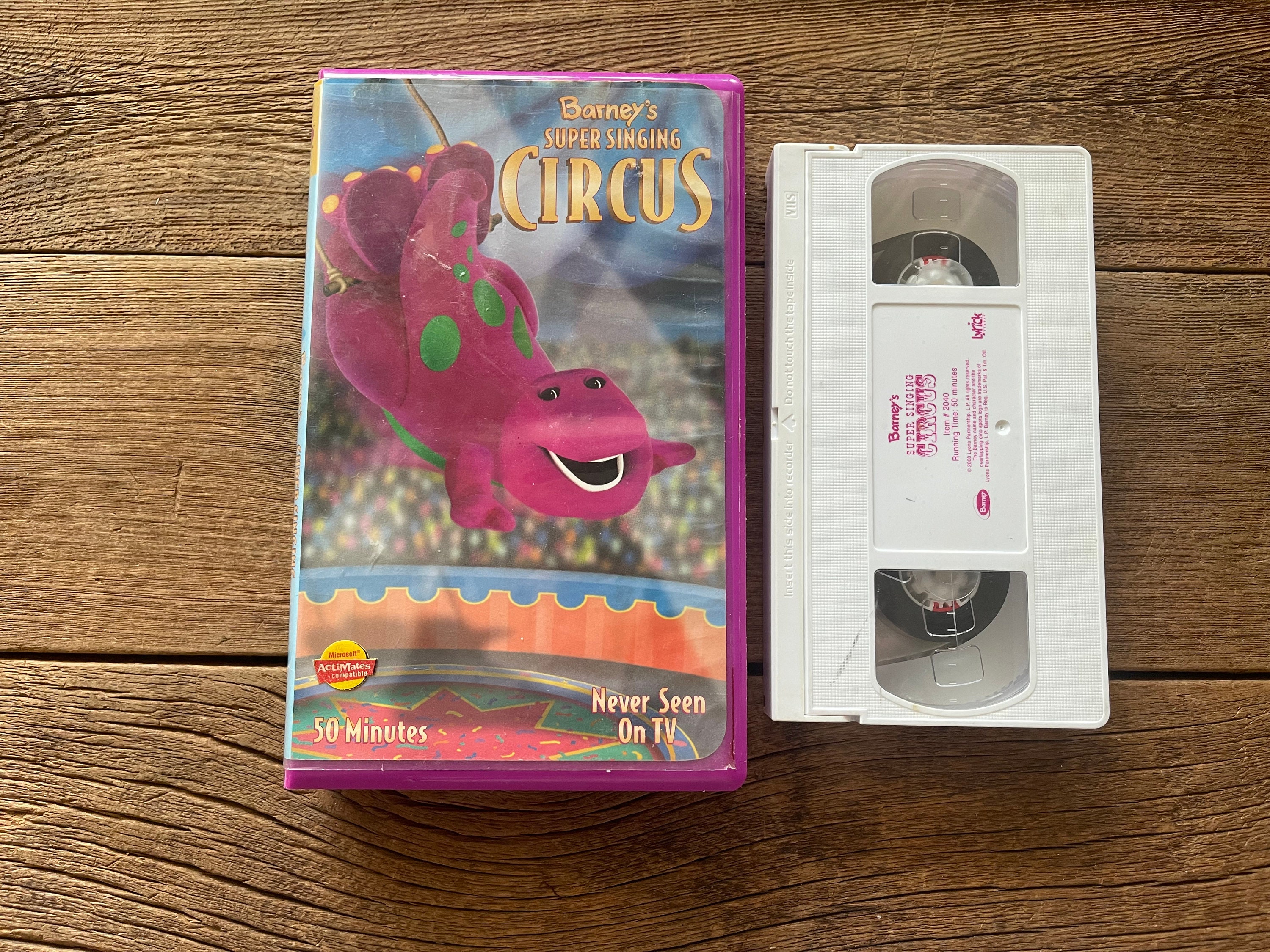 VHS Barney's Super Singing Circus // Vintage VHS Movie // 2000 // Great ...