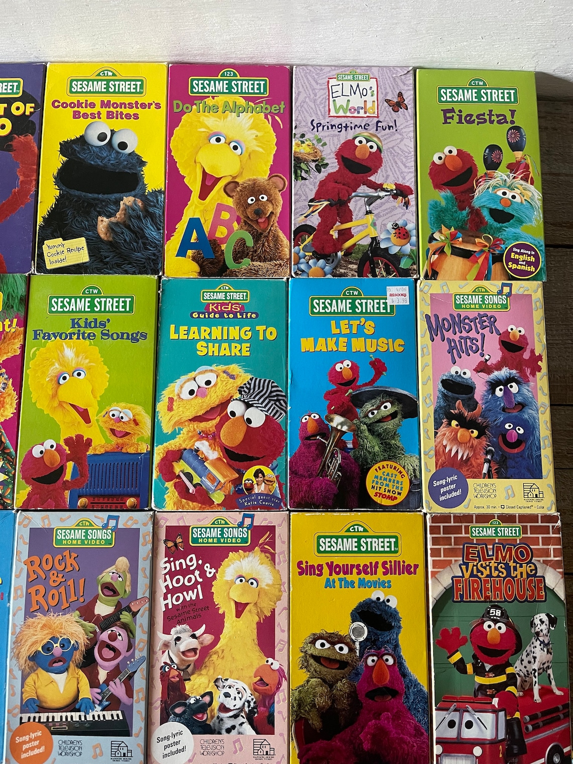 Sesame Street VHS Movies // Sold Individually // Elmo, Do the Alphabet ...