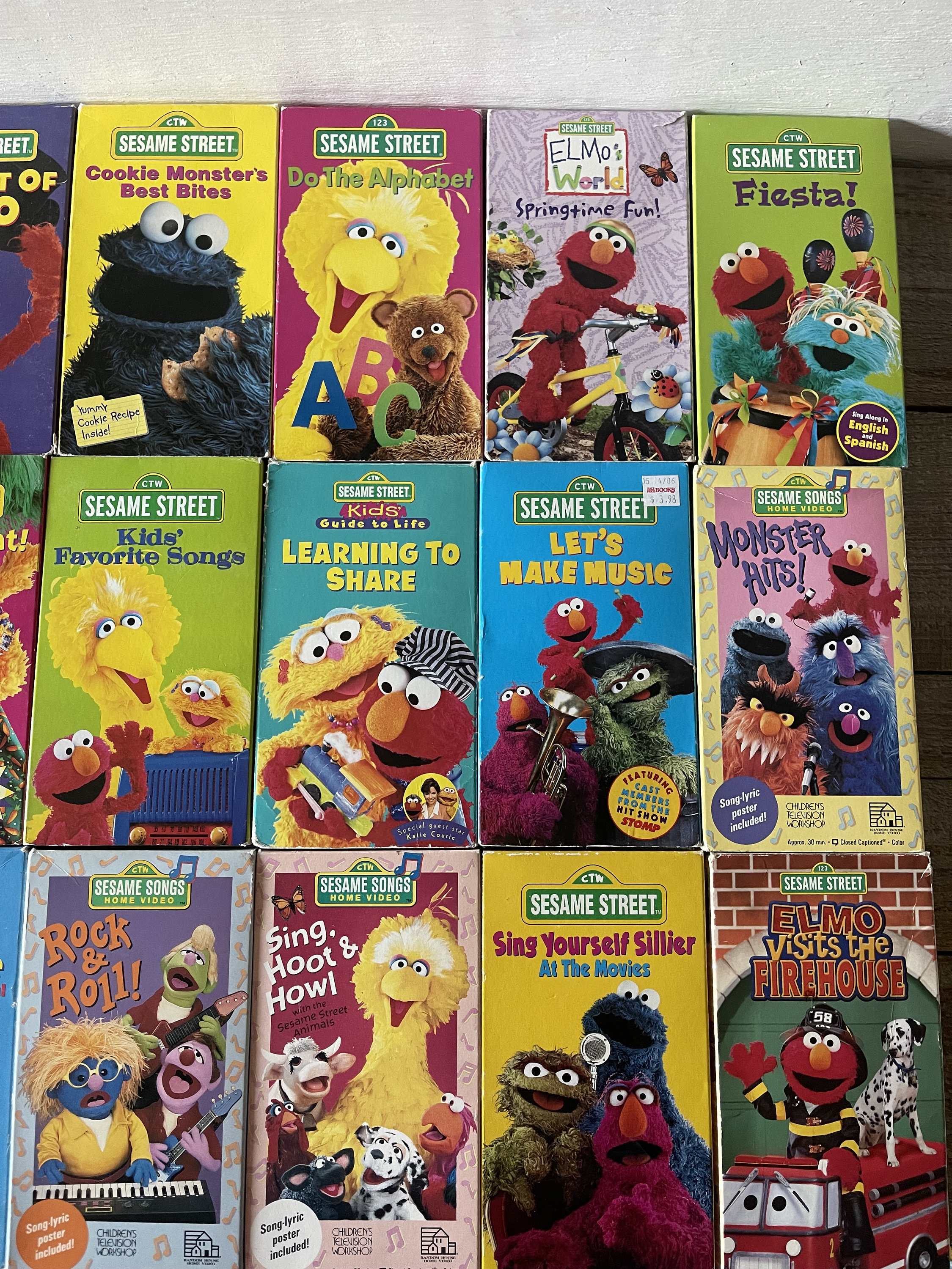 Sesame Street VHS Movies // Sold Individually // Elmo, Do the Alphabet ...
