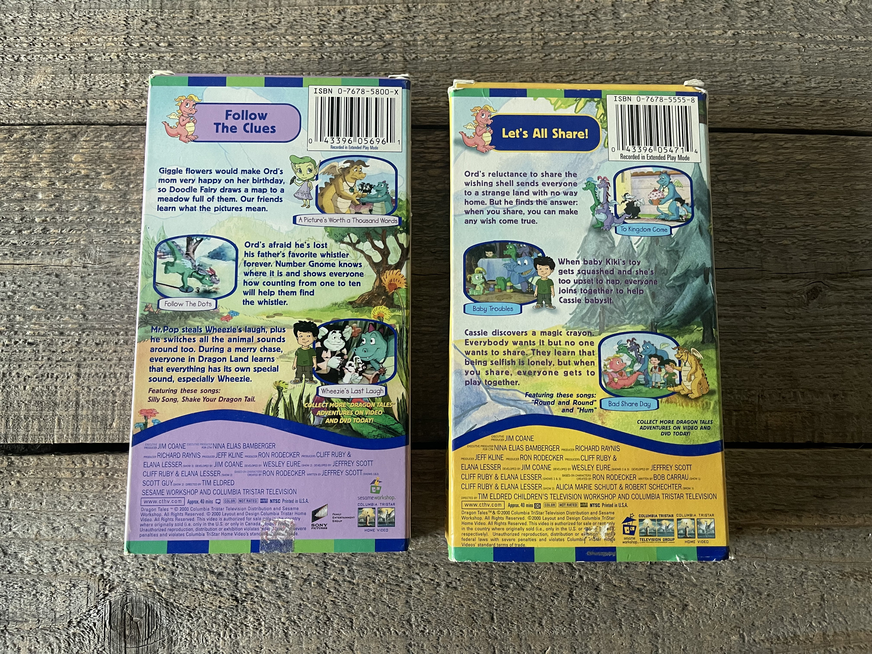 Dragon Tales VHS Movies // Set of 2 // Follow the Clues, Let's All ...