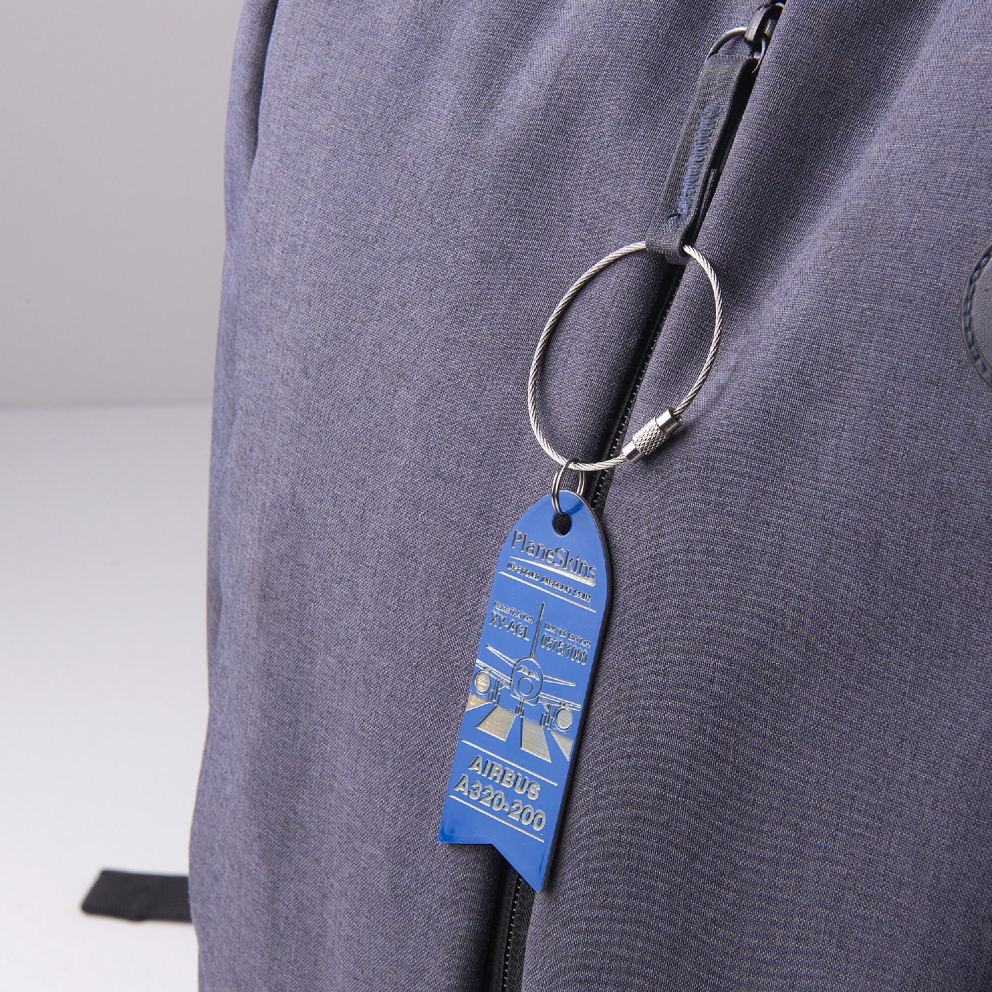 Genuine Aircraft Skin Key Tag Blue A320 - Etsy