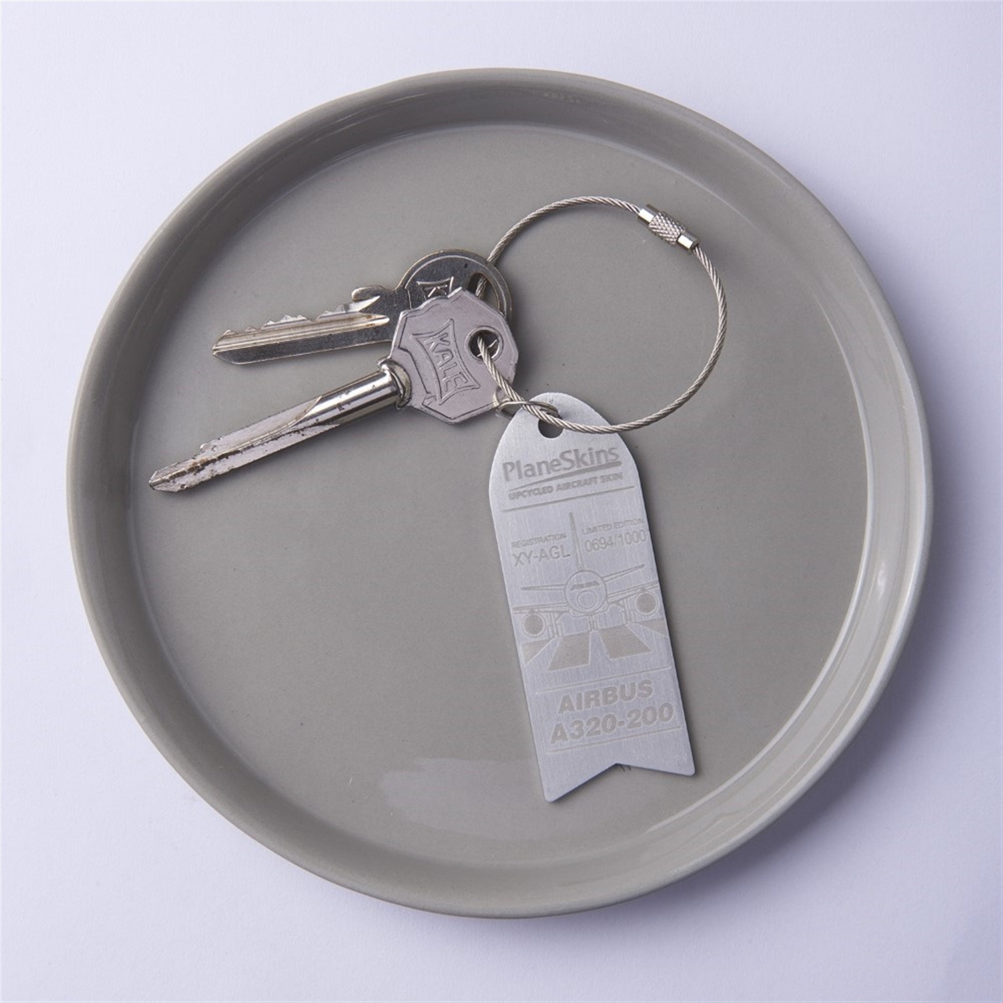 Genuine Aircraft Skin Key Tag Raw Aluminium A320 - Etsy