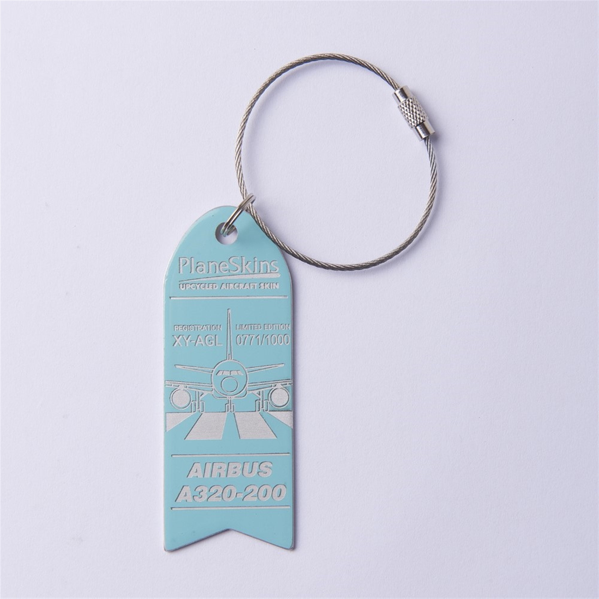 Genuine Aircraft Skin Key Tag - Turquoise - A320 - Etsy