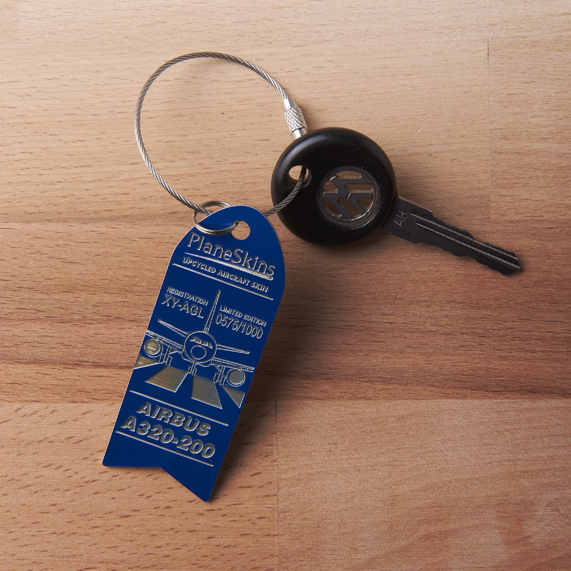 Genuine Aircraft Skin Key Tag Blue A320 - Etsy