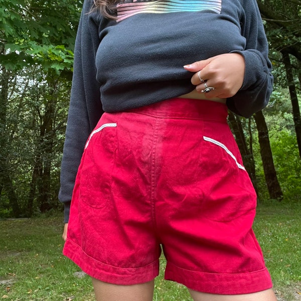 Back Zipper Shorts - Etsy