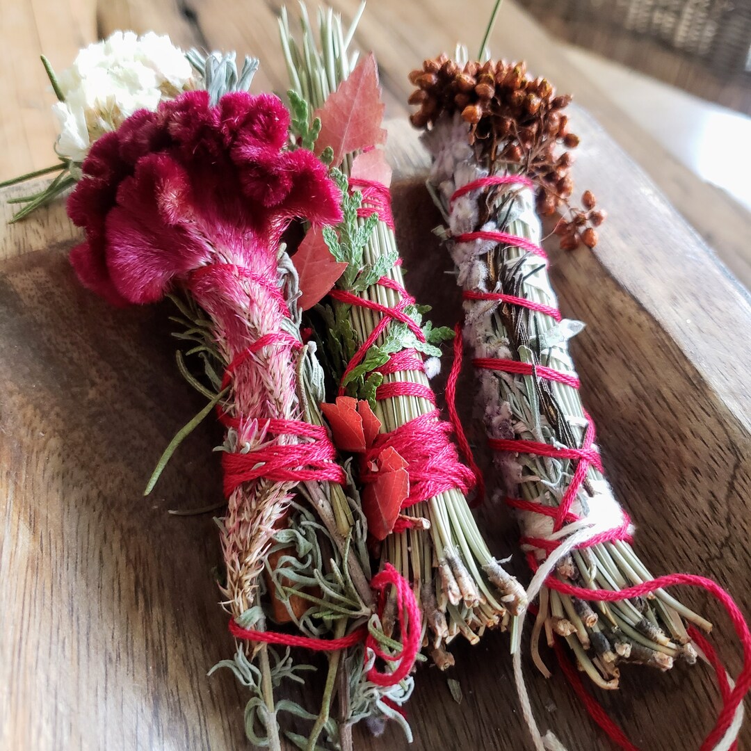 Floral Pine Bundle-smudging Stick- Includes All 3 - Etsy