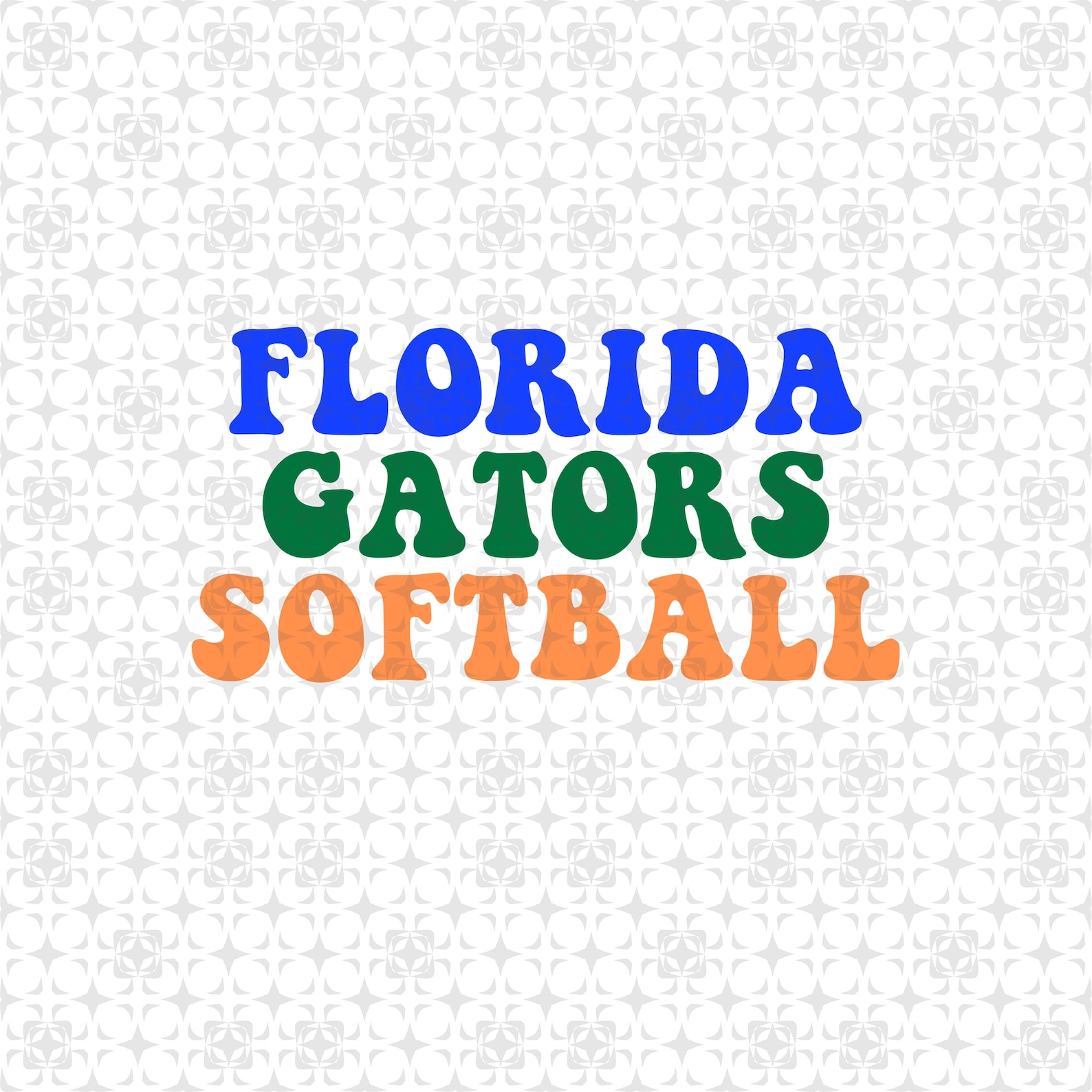 Florida Gators Softball, Retro Wavy Font Bundle - Png and Svg - NCAA ...