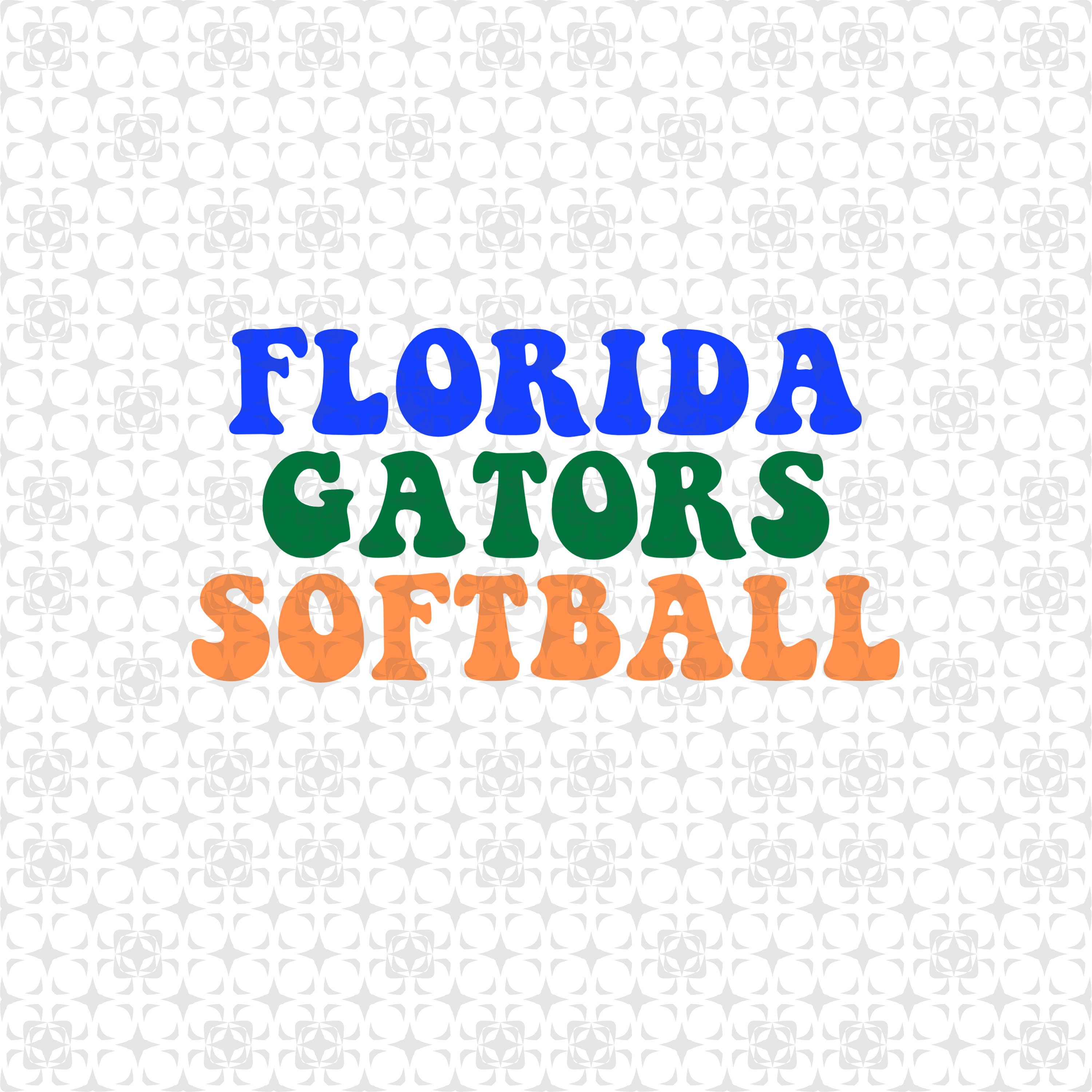 Florida Gators Softball, Retro Wavy Font Bundle - Png and Svg - NCAA ...