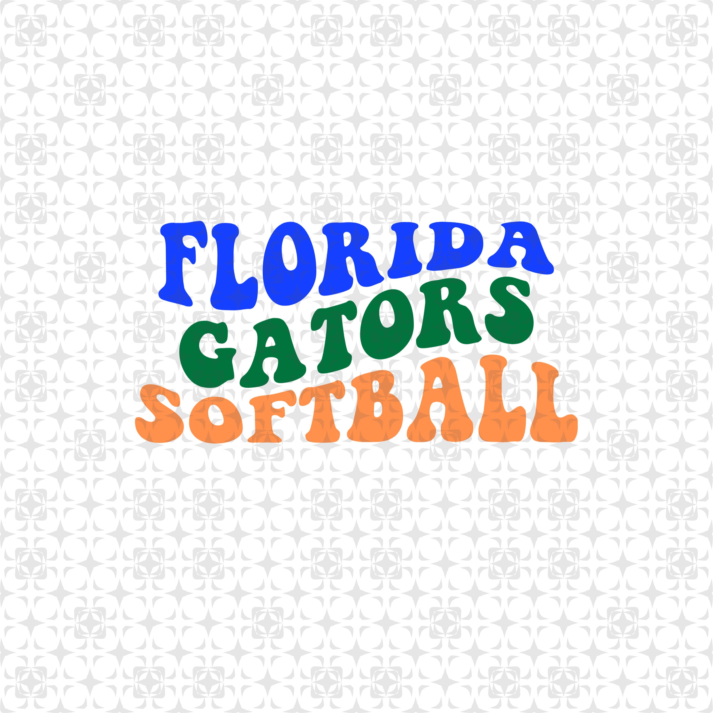 Florida Gators Softball, Retro Wavy Font Bundle - Png and Svg - NCAA ...