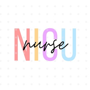 NICU Nurse Png Svg Wavy Retro Font BUNDLE - NICU Nurse - Neonatal ...