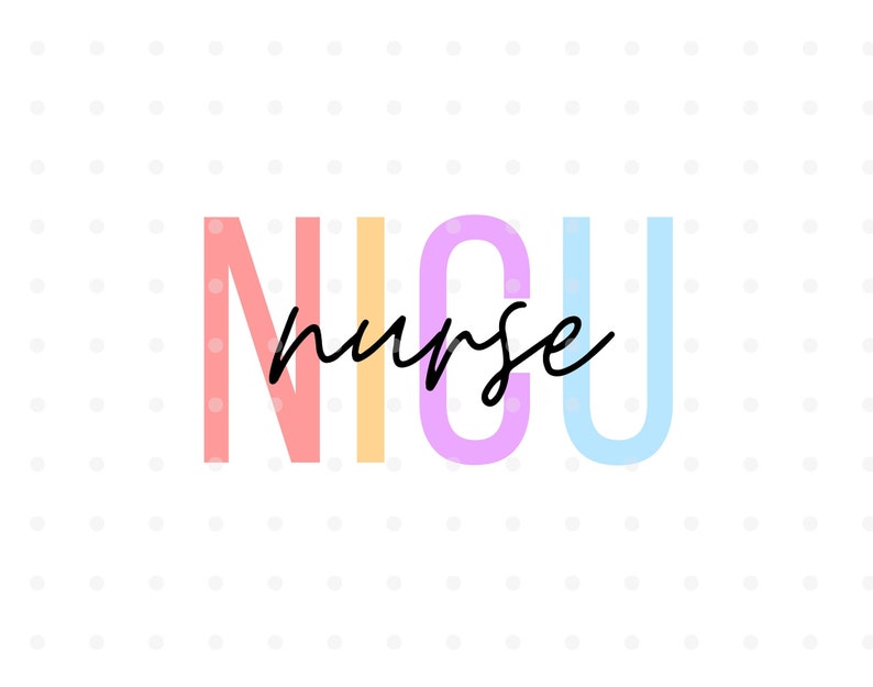 NICU Nurse Png Svg Wavy Retro Font BUNDLE - NICU Nurse - Neonatal ...