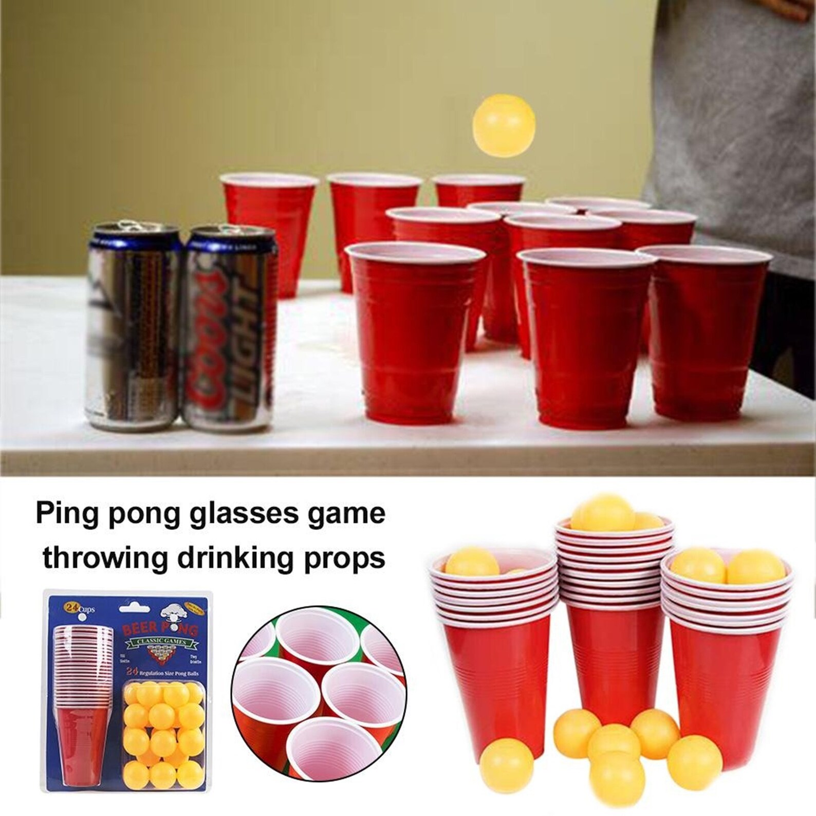 Hot 1 Set Of Ping Pong Glasses Game Throwing Drinking Props Etsy