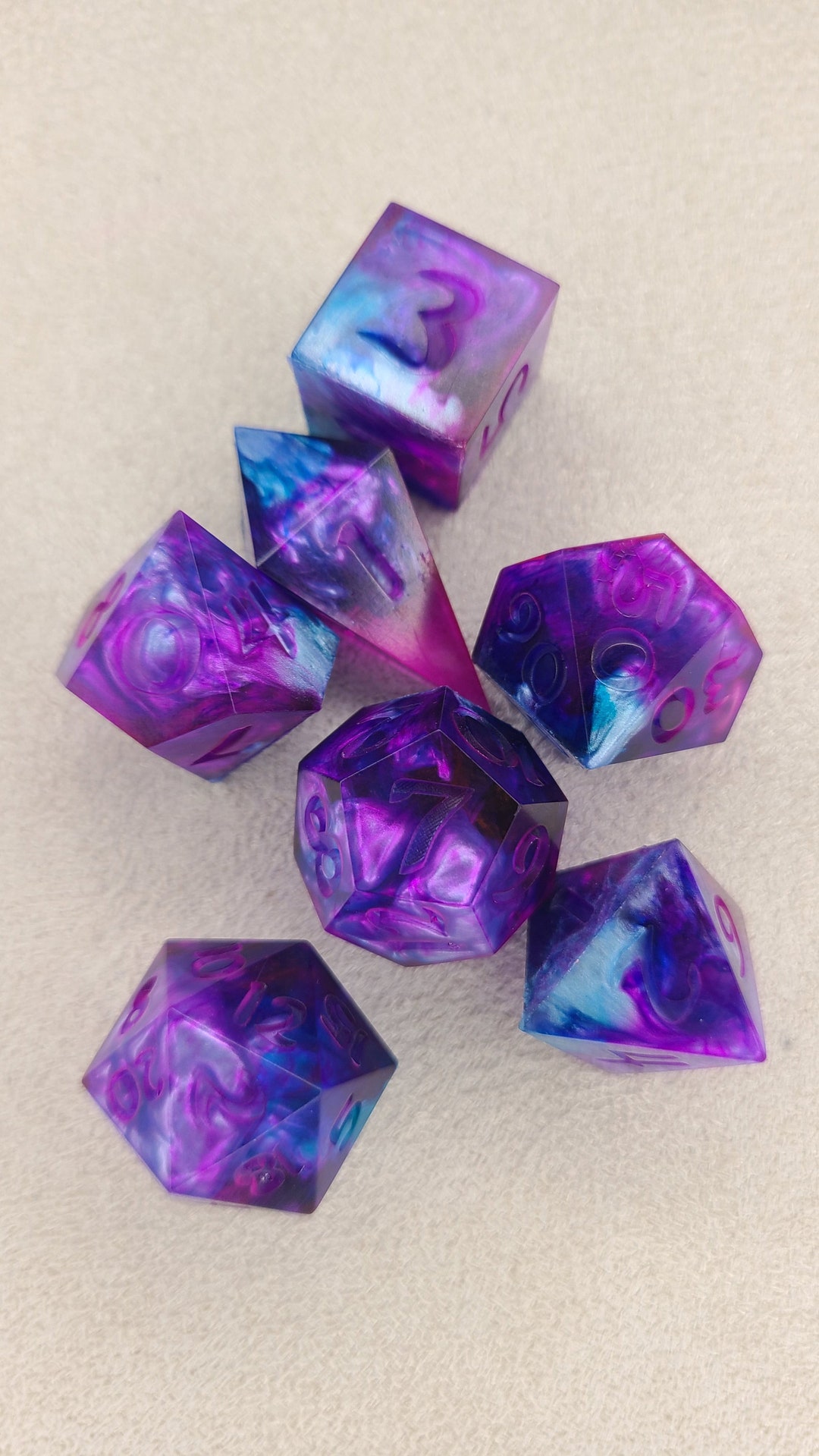 Twilight Void Dice Set / Gold Ink - Etsy