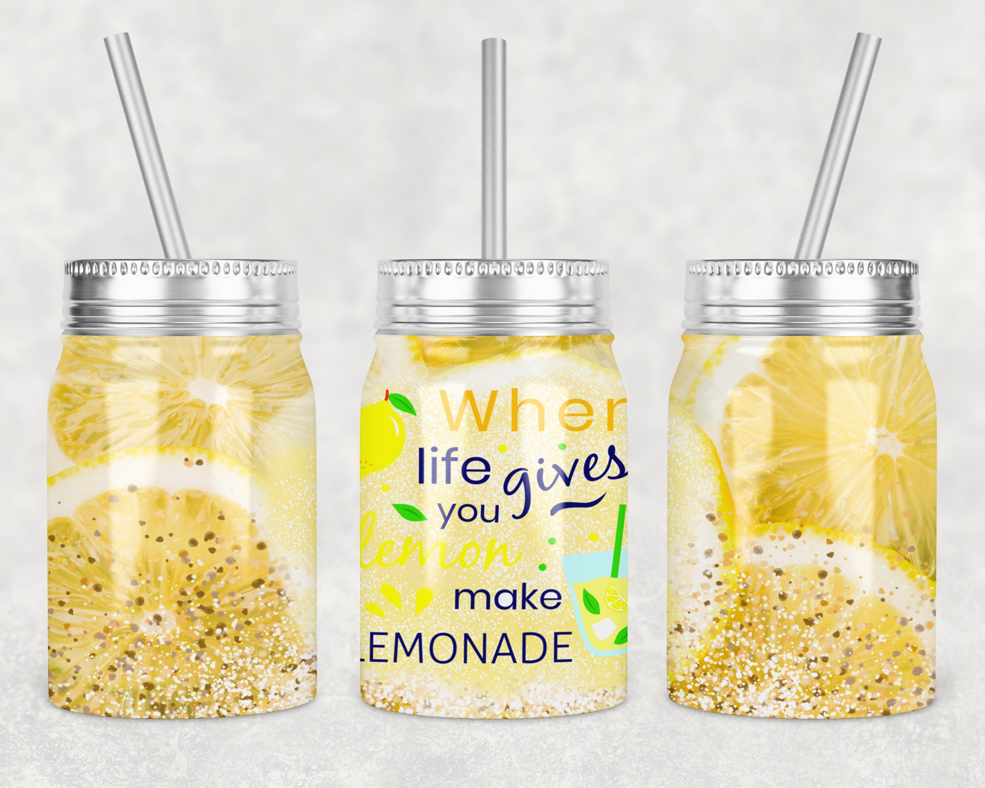 Mason Jar Lemonade Clip Art