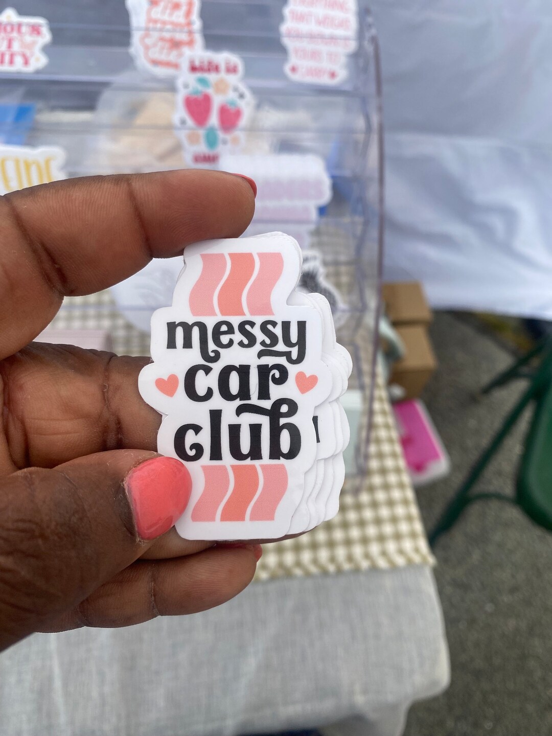 Messy Car Club Sticker/ Waterproof Vinyl Sticker/funny Stickers, Laptop ...
