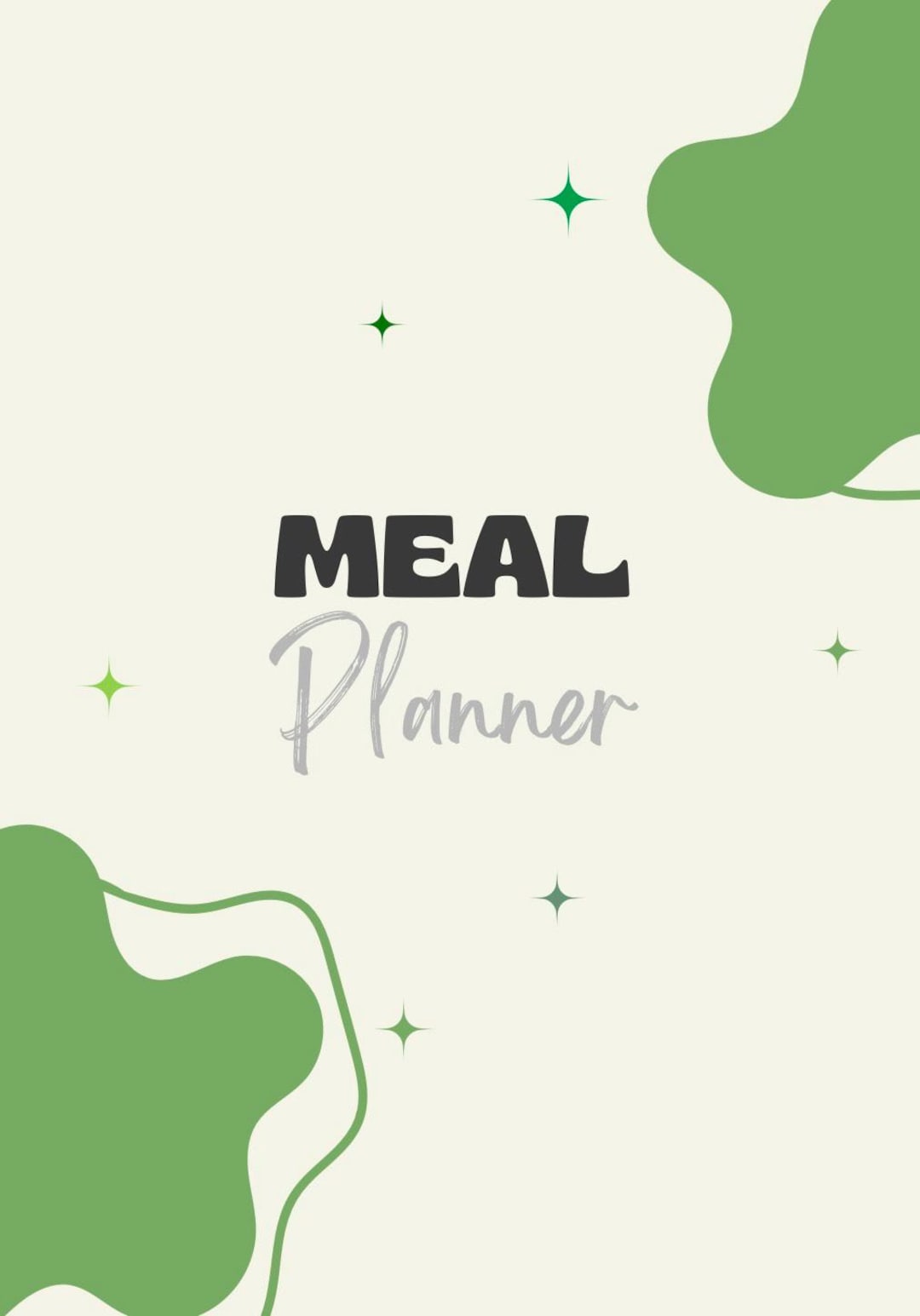 Digital Meal Planner Template, Calorie Journal, Macro Tracker ...