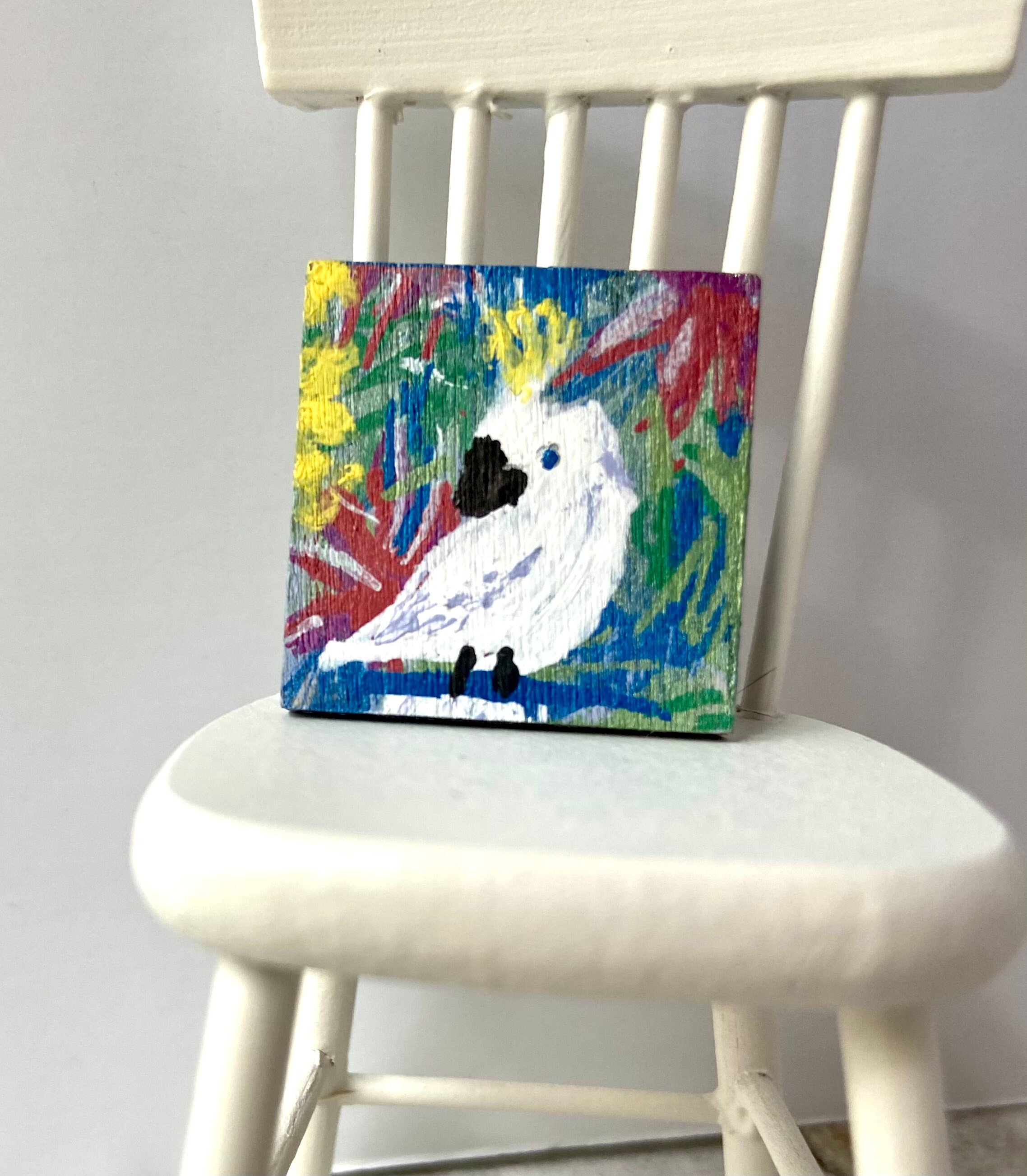 1:12 Miniature Painting of Cockatoo - Etsy