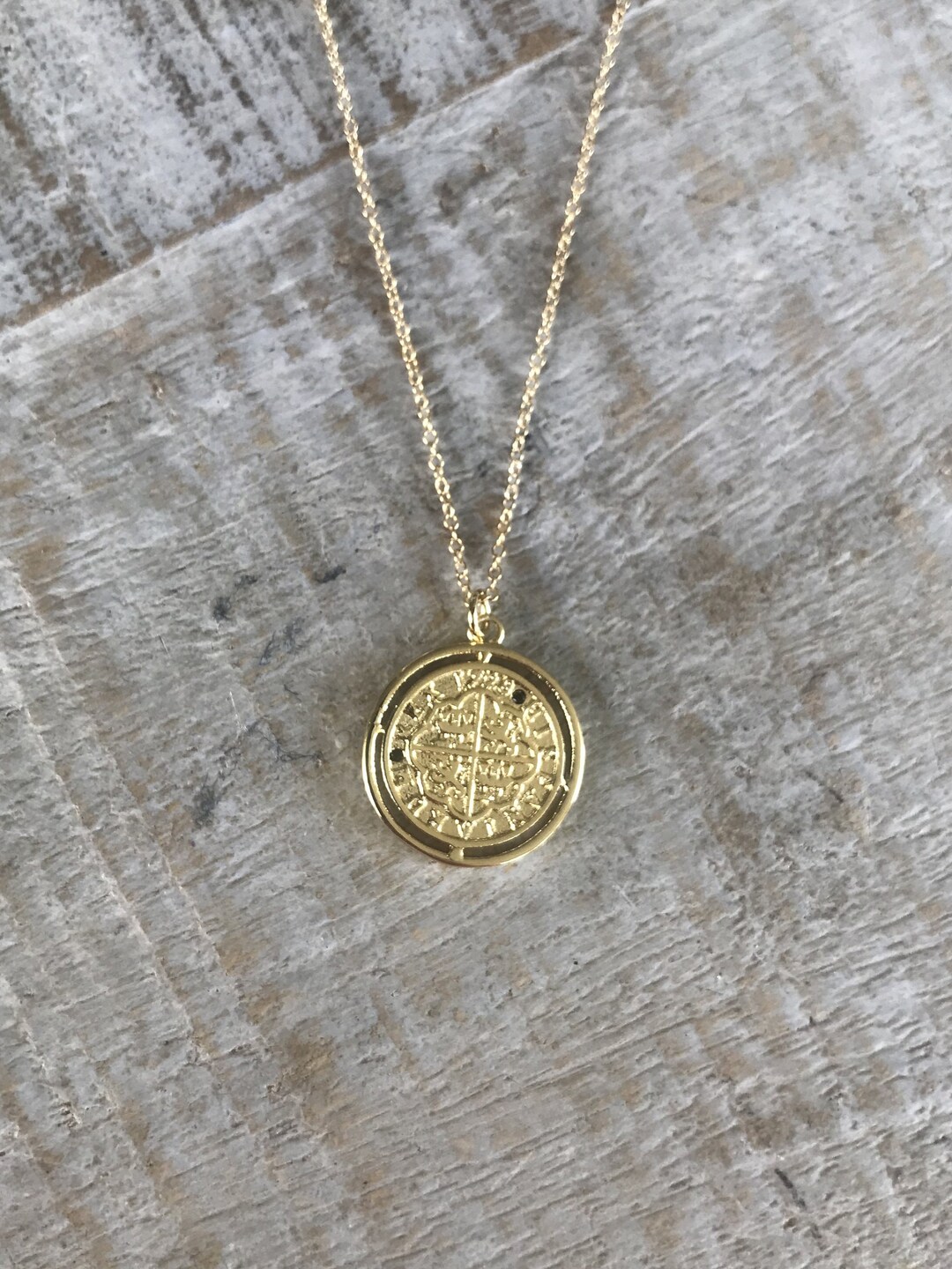 Rustic Coin Necklace - Etsy