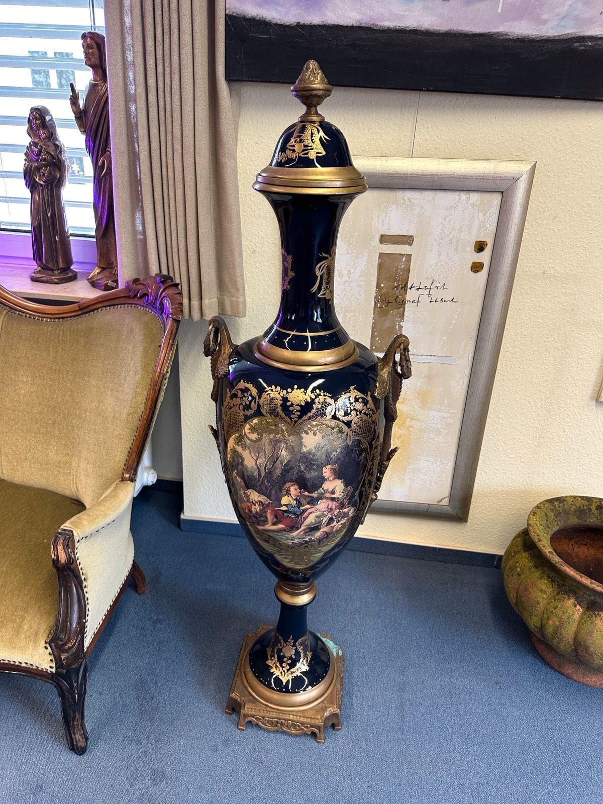 Set of 2 Beautiful French Baroque Vases Bronze 146 Cm - Etsy