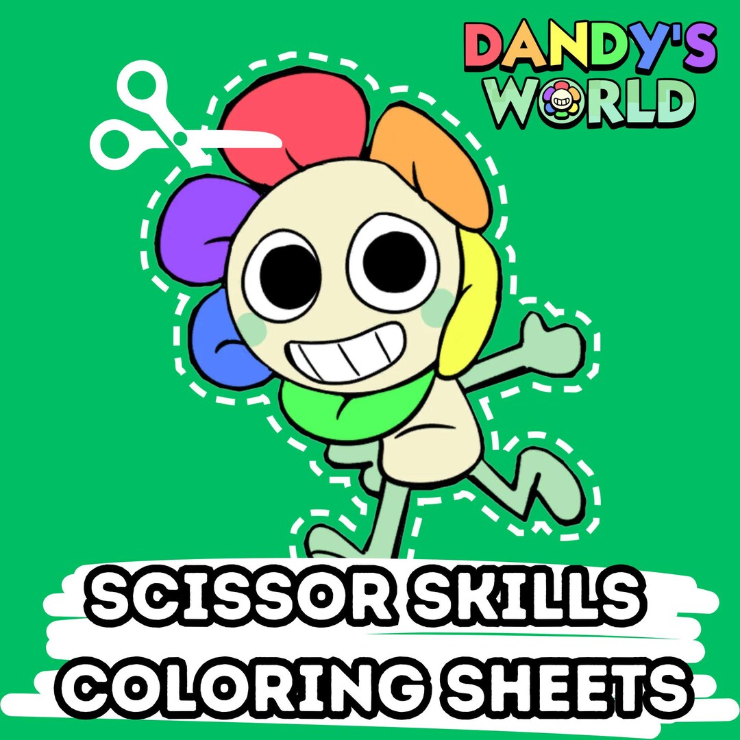 Dandy's World Scissor Skills Activity Book for Kids – Printable PDF ...