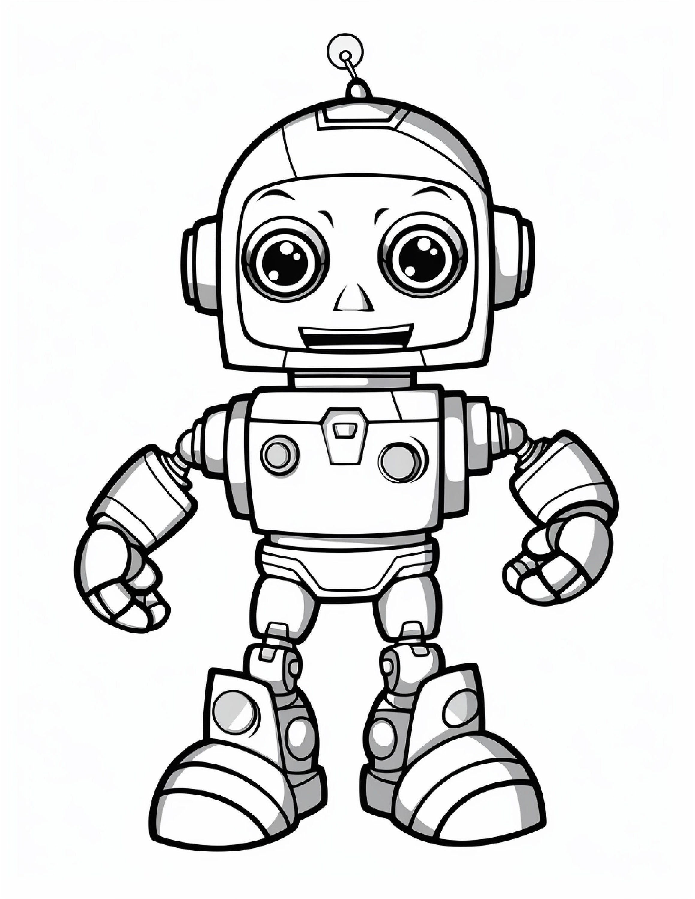 Robots Coloring Pages and Sheets for Little Kids and Todllers - Etsy