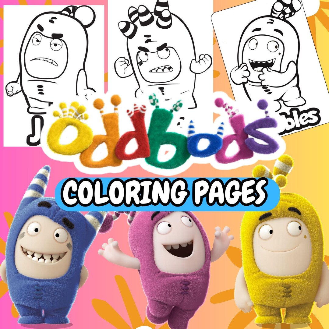 Oddbods Coloring Pages Printable | Kids Activity Book PDF | Funny ...