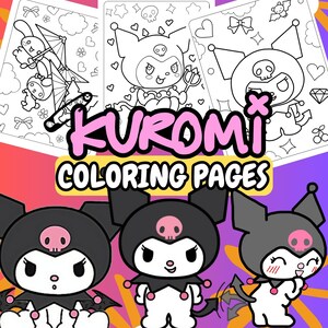 Kuromi Coloring Pages | Sanrio Printable | Kawaii Anime Coloring Book ...
