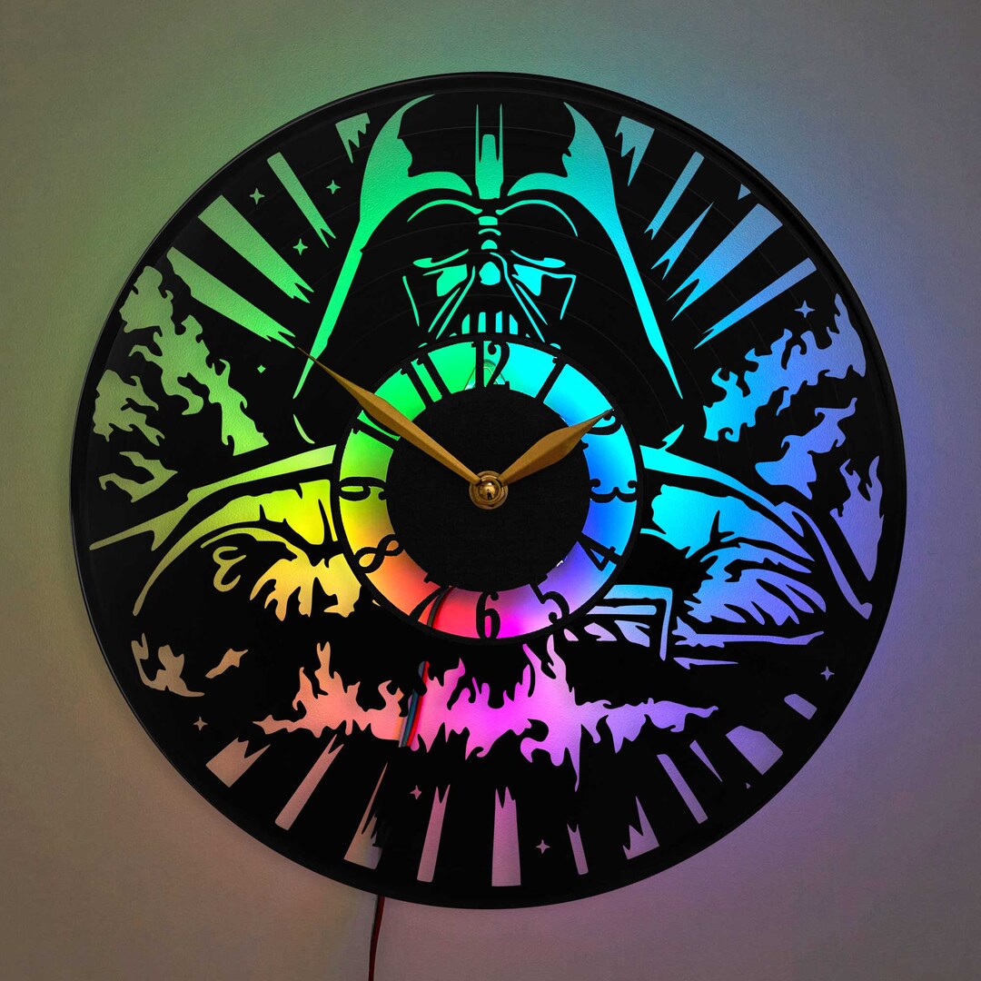 Darth Vader Clock Star Wars Clock - Etsy
