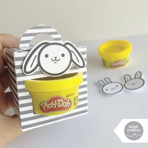 Mini Play Doh Box Template Digital Cutting File, 1 Oz / 28 G - Favor ...