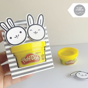 Mini Play Doh Box Template Digital Cutting File, 1 Oz / 28 G - Favor ...