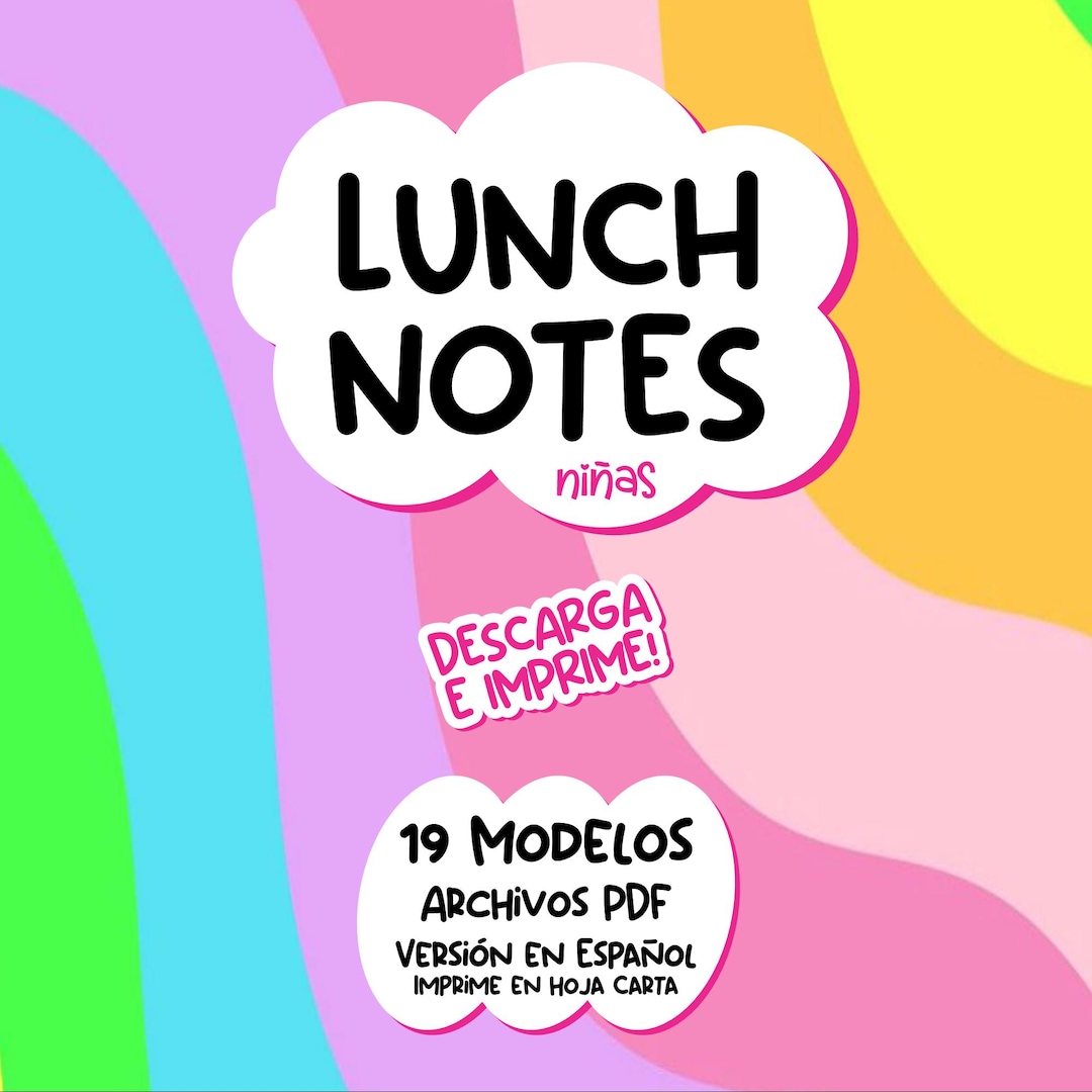 Lunch Notes for Girls, Lunchbox Notes, Printable Positive Affirmations ...
