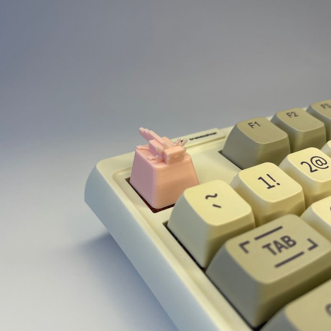 Adorable Axolotl Keycap for Mechanical Keyboards Custom Cute Axolotl ...