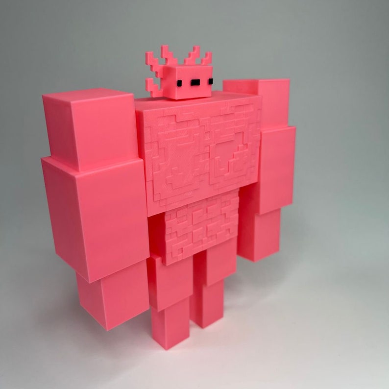 Buff Axolotl Figure Comically Muscular Axolotl Toy With Movable Arms ...