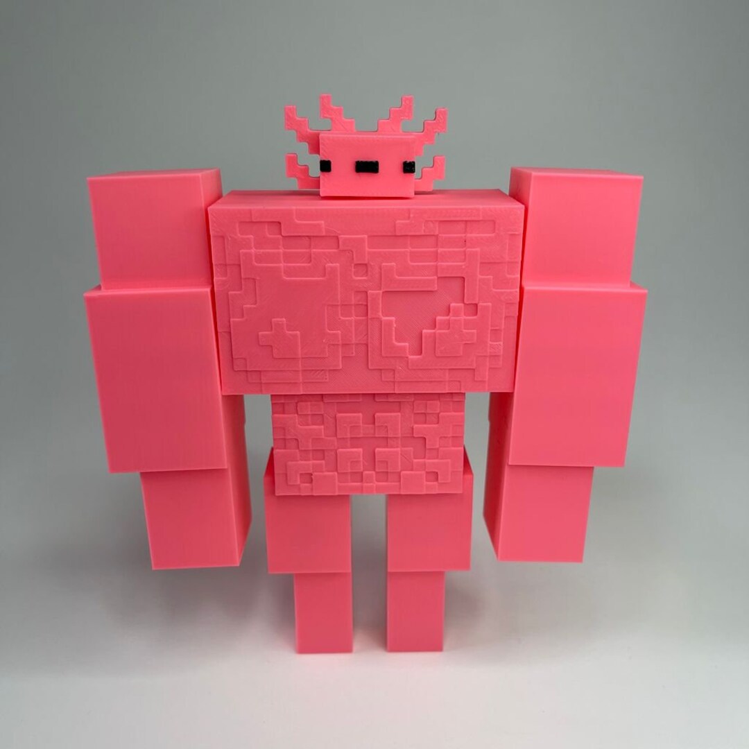 Buff Axolotl Figure Comically Muscular Axolotl Toy With Movable Arms ...