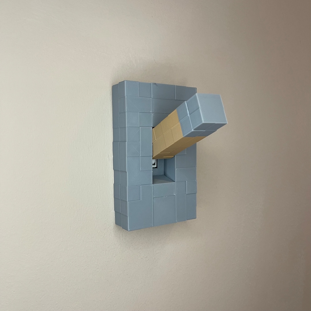 Minecraft Inspired Light Switch Cover - Room Décor - Gift for Minecraft ...