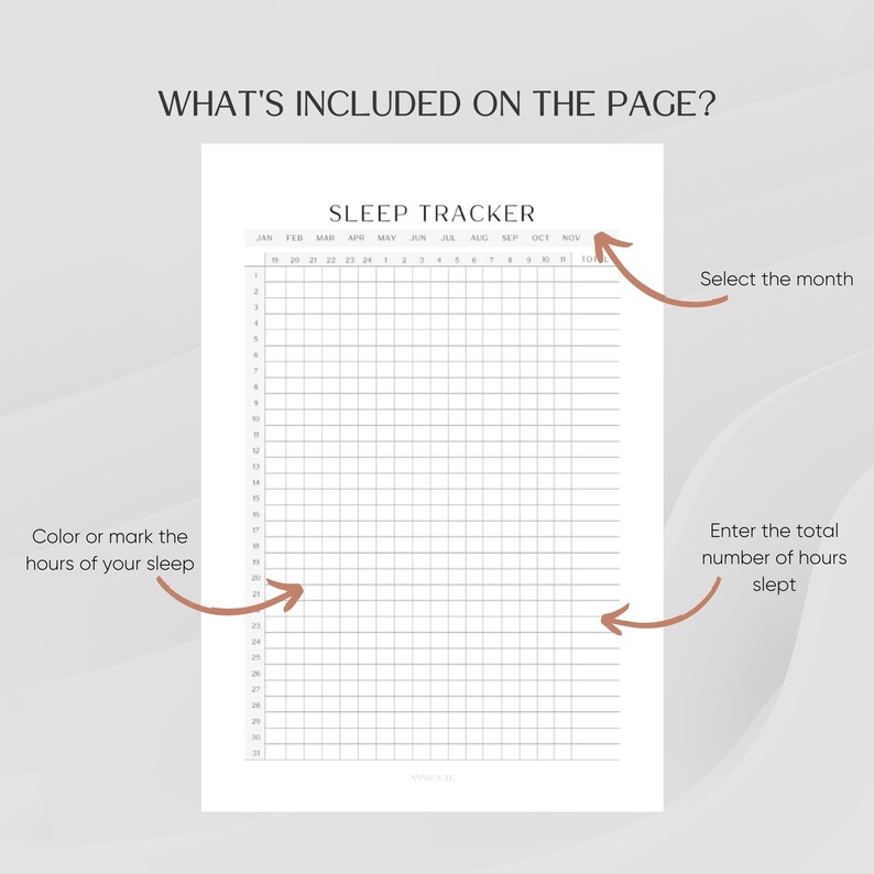 Improve Your Sleep Routine With Our Printable Sleep Tracker | Track ...