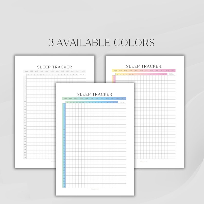 Improve Your Sleep Routine With Our Printable Sleep Tracker | Track ...