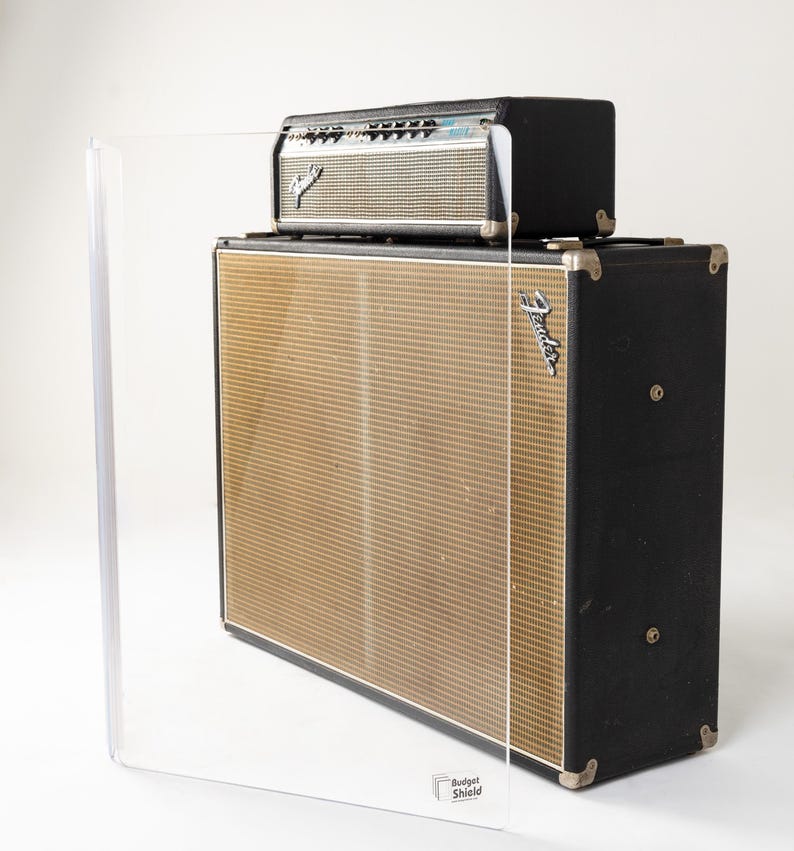 NEW 3-ft Tall, 4-ft Wide 2-panel Guitar Amp Shield, Plexiglas Guitar ...